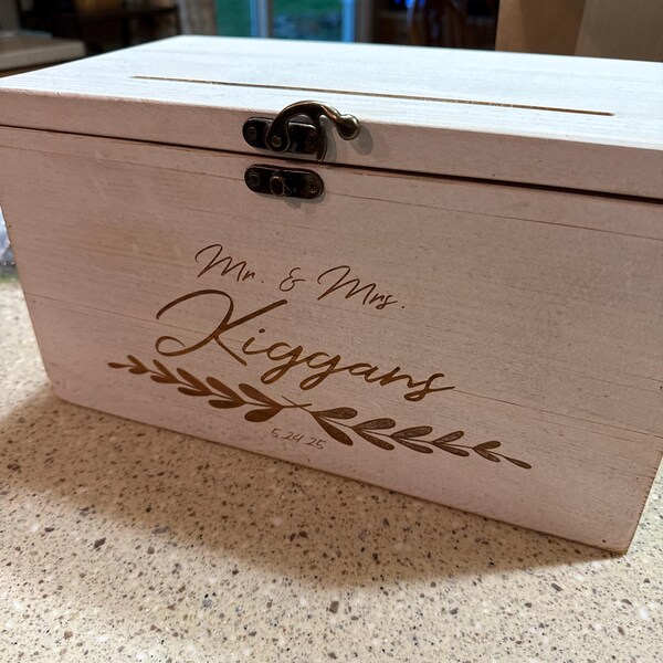 Personalized Card Box, Wedding Card Box, Barn Wedding Decorations ...