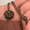 Men's Necklace With St. Christopher Wax Seal Medal W Compass, Unisex ...