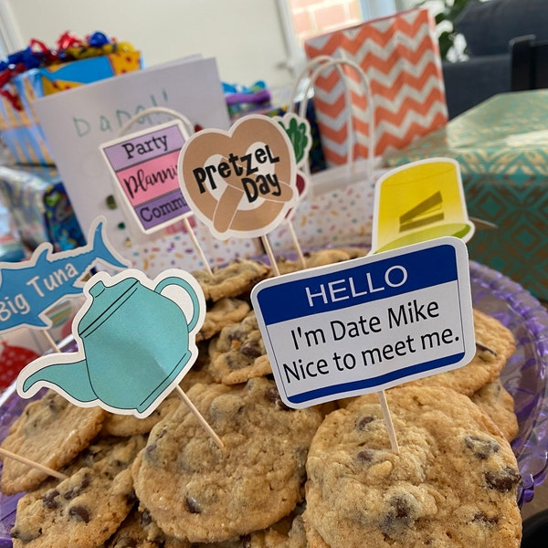 The Office Inspired Cupcake Toppers (set of 15) - Etsy