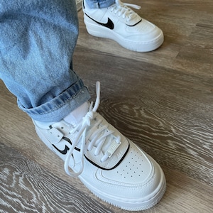 Blue Gray Air Force 1 Custom Nike Air Force 1 Blue Gray Tones Custom ...