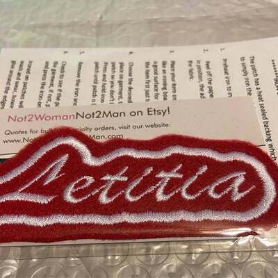 Personalized Embroidered Iron-on Patch Fraternity and Sorority Colors ...