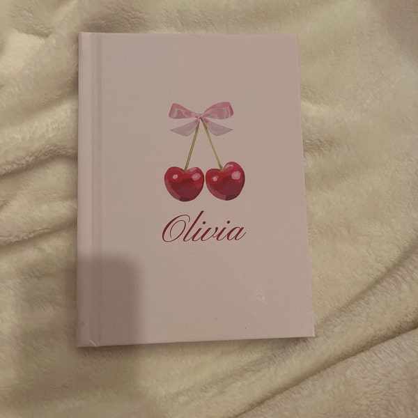 Personalized Coquette Journal Floral Notebook Cursive Name Custom ...