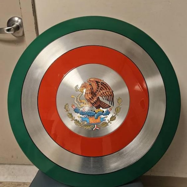 Captain Mexico Shield - Metal - Etsy