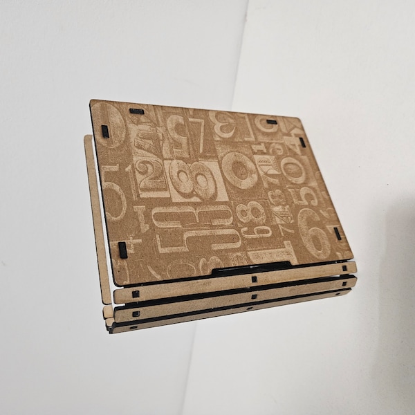 Slider Book Box Laser Cut Svg Files, Wood Gift Slider Book Box, Vector ...