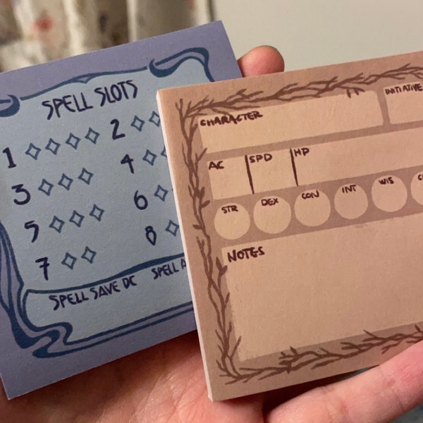 Spell Slots Sticky Notes, Ttrpg Sticky Note, Spell Slot Tracker, Spell ...