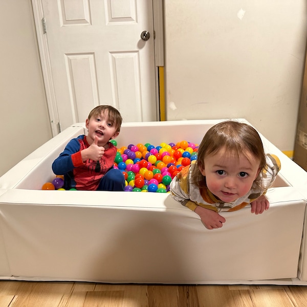 White Ball Pit, Soft Play Equipment, Baby Ball Pool, Activity Toy ...