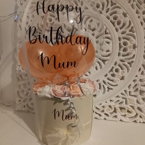 Hot Air Balloon Flower Box, Hat Box Flowers, Birthday Balloon ...