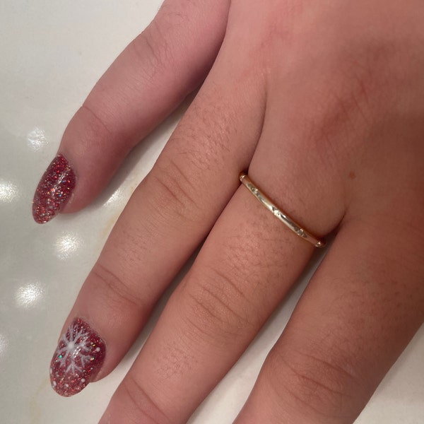 Sprinkle Diamond Ring by Caitlyn Minimalist • Space Diamond Eternity ...