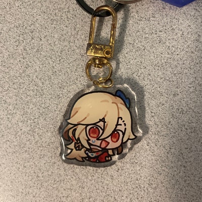 Genshin Impact Emotes Set 2 Keychain Double-sided Acrylic Charm - Etsy
