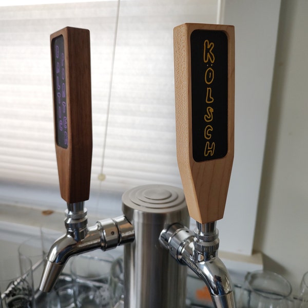 Handcrafted Walnut Tap Handle - Short - Etsy