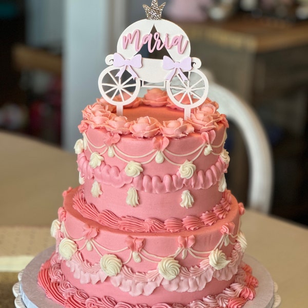 Princess Cake Topper, Whimsical Cake Topper, Magical Cake Topper, First ...