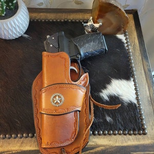 Western Leather Cowboy Holster Colt SSA Colt Python - Etsy