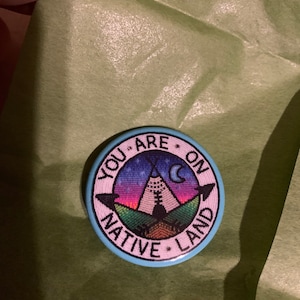 You Are on Native Land Pin - Etsy