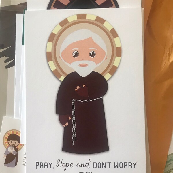 Set of 12 Saint Cards. Kids Saint Cards. First Communion Gift. Baptism ...