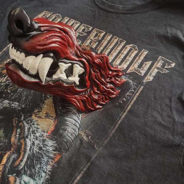 Samurai Wolf Mask, Samurai Mask, Oni Mask, Mempo Cosplay - Handmade Fan ...