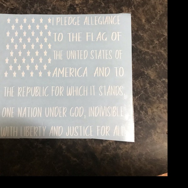 I Pledge Allegiance Flag Svg,dxf,jpeg, and PNG File - Etsy
