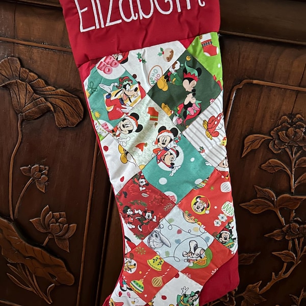 Personalized Handmade Quilted Christmas Stocking – Beautiful Custom ...
