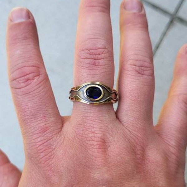 Blue Ring, Elves Ring, Ring of Air, Celtic Ring, Magic Ring, Elf Ring ...