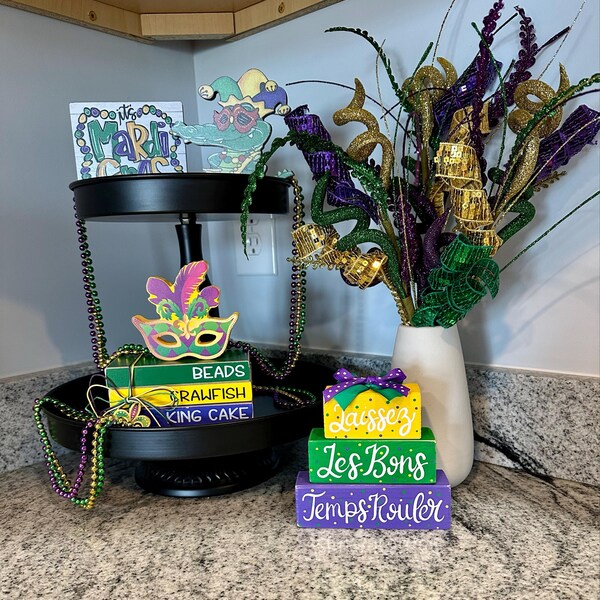 St Patricks Day A Wee Bit Irish Woodenblock Shelf Sitter Stack Green, Tiered Tray, Office ...