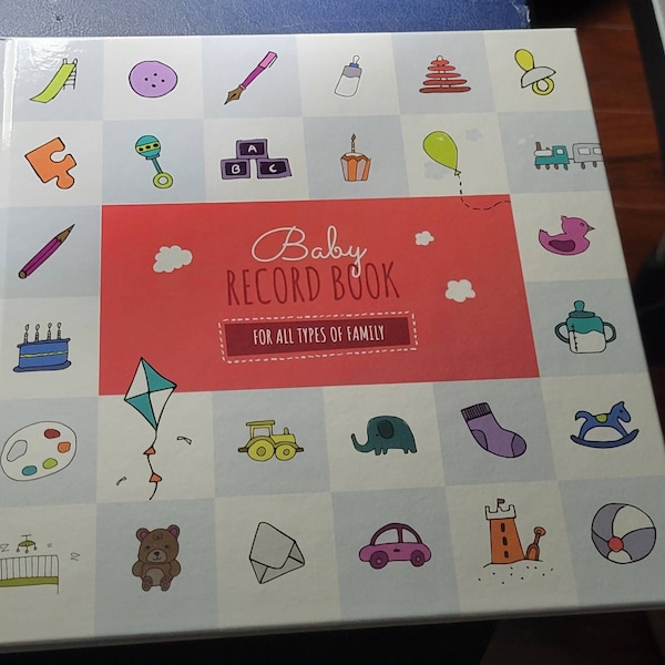 New Baby Book Gift Box Set, New Baby Hamper Includes Baby Record Book ...