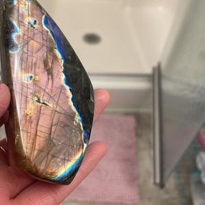 Ice Rhodonite Bracelet, Rose Rhodonite, Sakura, Cherry Rain, Round Bead ...