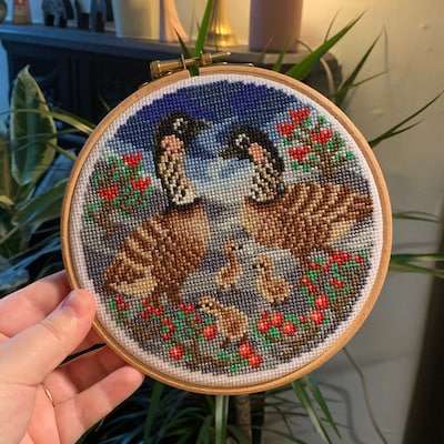 Hawaiian Goose nene Cross Stitch Pattern PDF Nene - Etsy