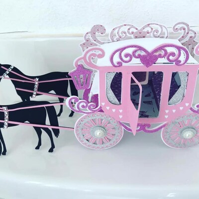 Princess Carriage and Horses SVG / Sil Studio and PDF Cutting File - Etsy
