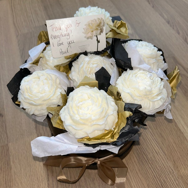 Luxury Candle Bouqueteverlasting Flower Bouquetchristmas ...