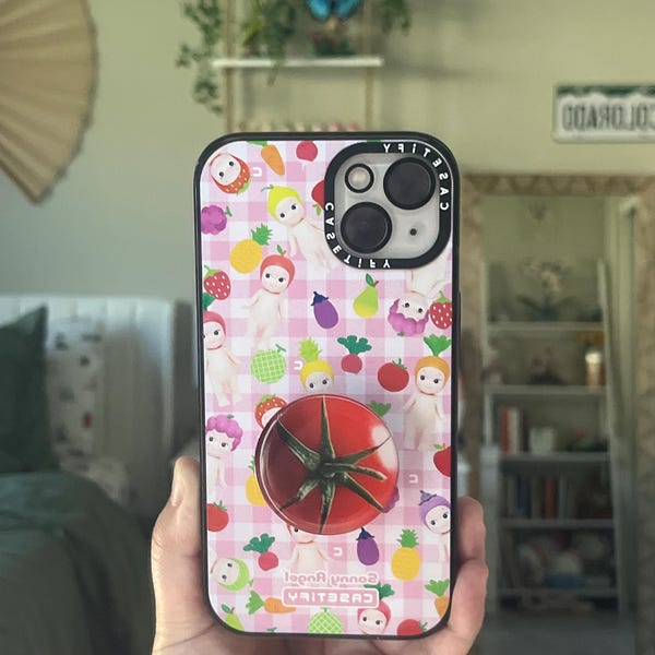 Fruit & Bread Phone Grip | Whimsical Universal Fit Phone Holder - Etsy