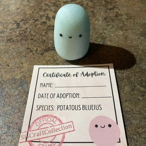 Purple Spring Desk Potato Polymer Clay Figurine Desk Buddy - Etsy