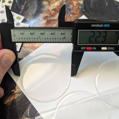 Blank Ruler 20mm Rule Bookmark Blank Glass Ruler Blank Round Gass ...