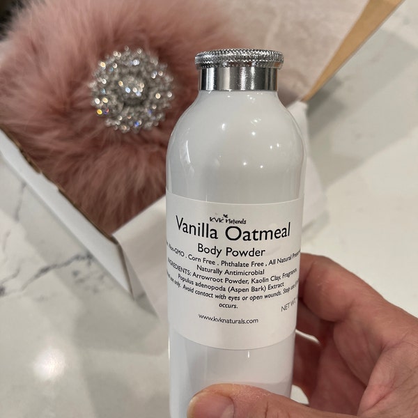 Vanilla Oatmeal Body Powder: Talc Free Dusting Powder, 4 Oz - Etsy