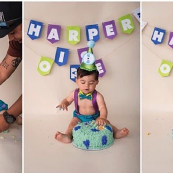 Boys Cake Smash Birthday Outfit Monster Birthday Outfit 1st 2nd ...