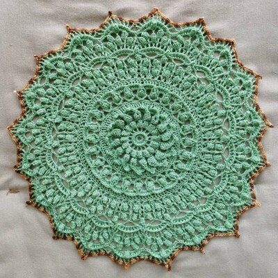Pattern With Photo Tutorial for Crochet Doily Rozita. PDF Crochet Doily ...