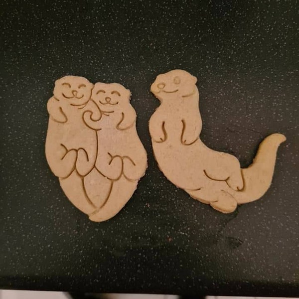 Sea Otter Cookie Cutter | Otterly Cute Happy Otters Theme River Biscuit ...