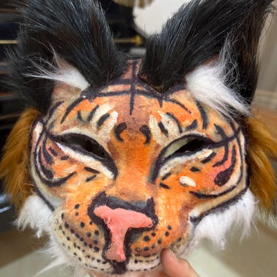 Therian Cat Mask Furry Quadrobics Fursuit Animal Mask - Etsy