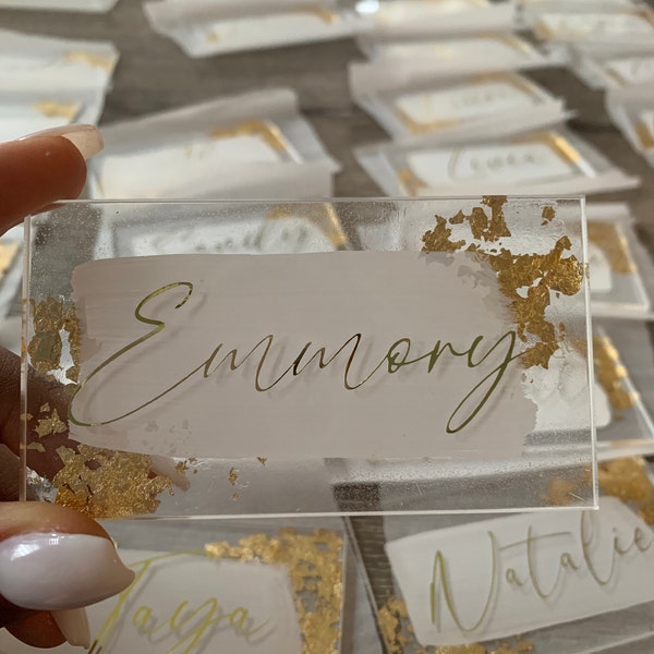 Vellum Place Card Name Card Table Setting Wedding Bridal Shower Party ...