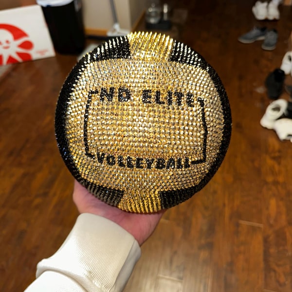 Custom Rhinestone Bedazzled Volleyball - Etsy