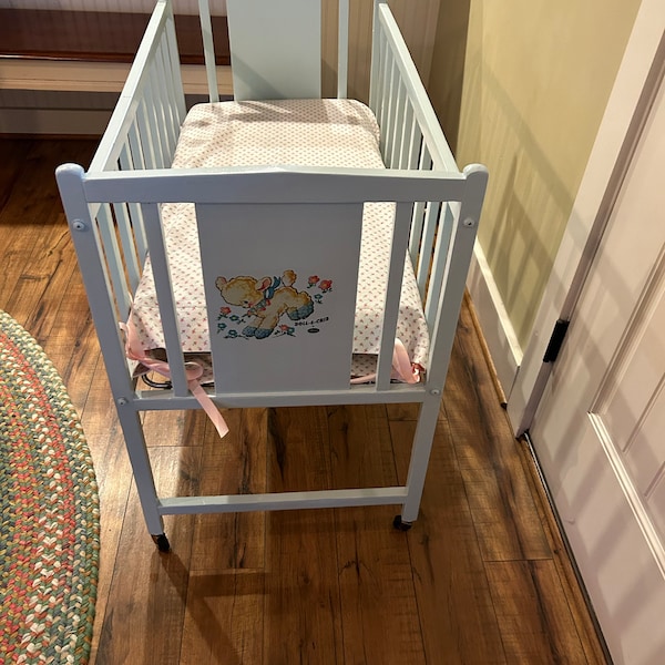 Vintage Image Lamb Amsco Doll-e-crib Furniture Transfers Waterslide ...