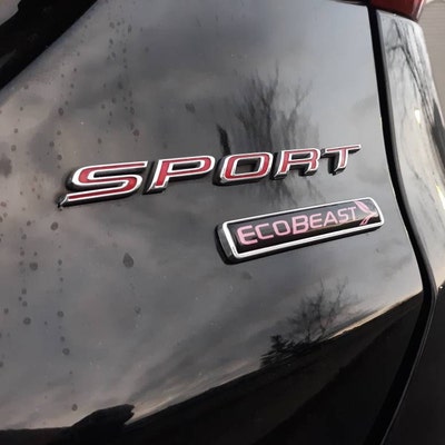 Gel Coated domed FORD ECOBEAST Emblem Overlays Ecoboost Eco Boost ...