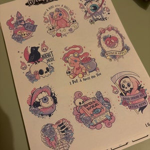Summer Goth Stickers, Deco Stickers, Journal Stickers, Planner Stickers ...