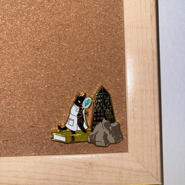 Pipette Lab Cat Hard Enamel Pin - Scientist - Etsy