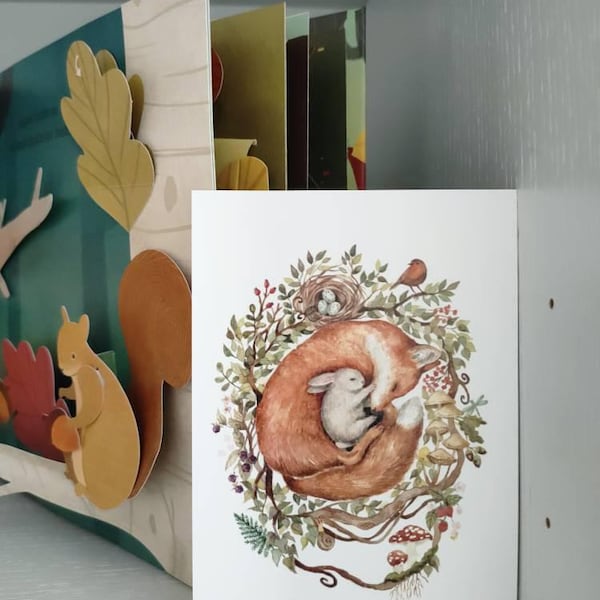 Cottagecore Fox, Fox Lover Gift, Woodland Animal Art, Fox Art Print ...