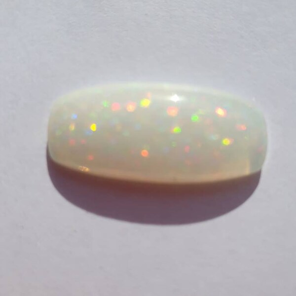 Natural 5 Carats Round Snow Opal, Opal With Full Fire Round Opal ...