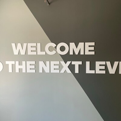 Welcome Sign Welcome to the Next Level Dimensional Letters Sign SKU ...