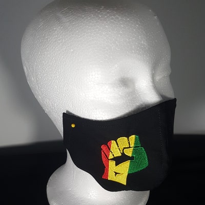 Hand Fist Embroidery Design Hand Fist Rasta Colorshand Fist - Etsy