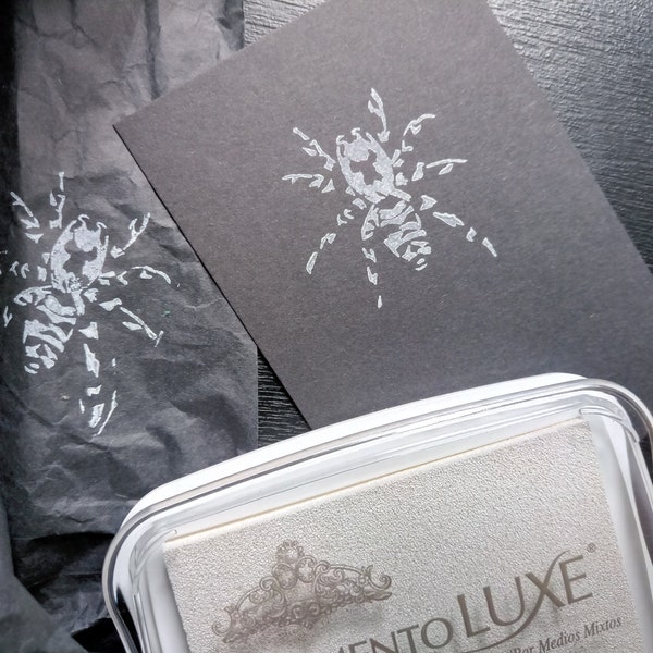 White Stamp Pad, White Ink Kraft Paper, Memento Luxe Ink Pad, White Ink ...