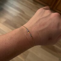 Custom Morse Code Bracelet for Her, Minimalist Bracelet for Women ...