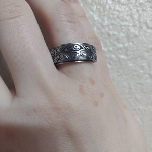 Fidget Ring Moon Stars Sun Anxiety Ring Spinner Silver Gold - Etsy