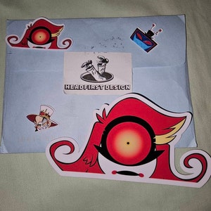 Allan Smiling Friends Sticker Mirror Front Facing Allan Waterproof ...